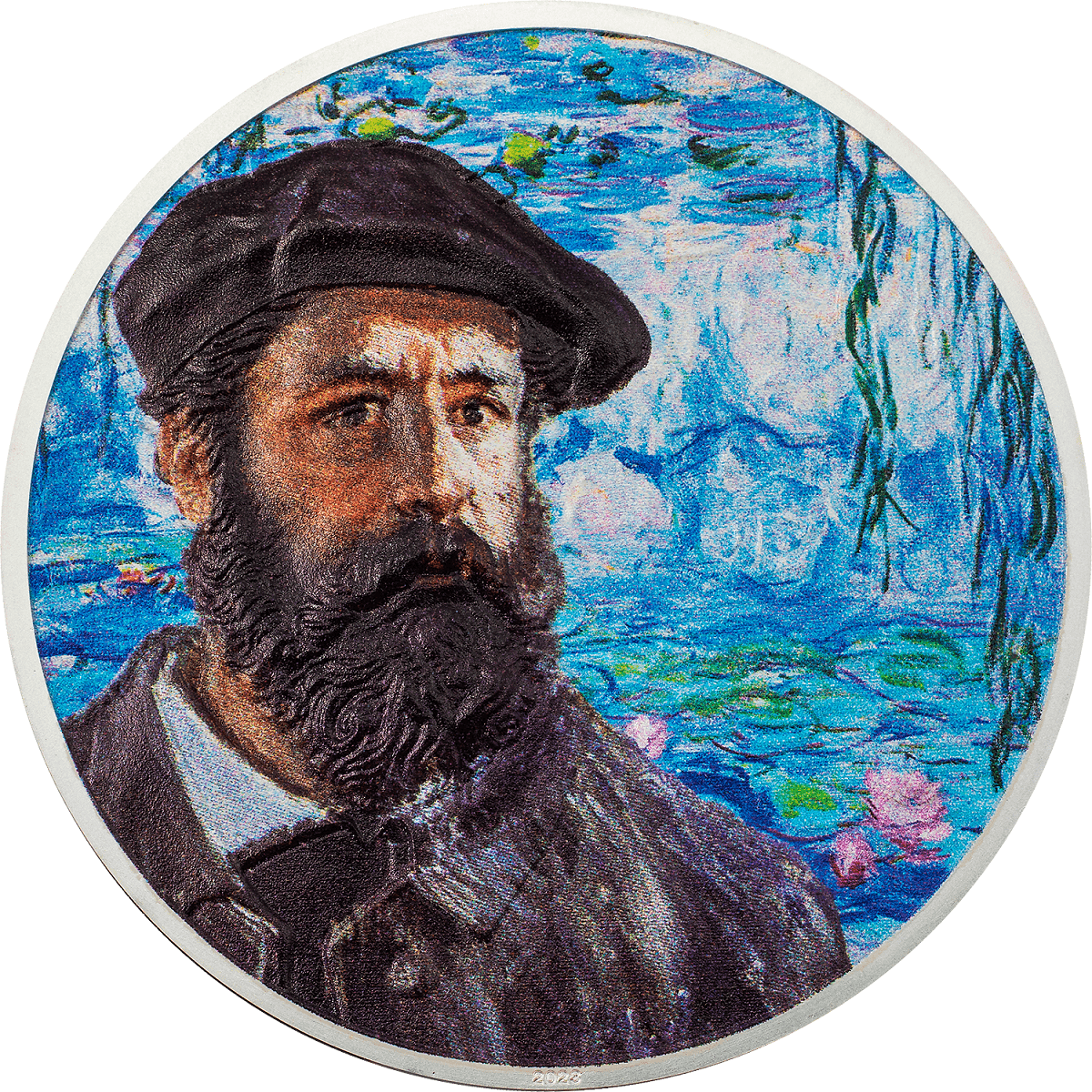 2023 CIT Claude Monet 2 oz Ultra High Relief Colorized Proof Silver ...