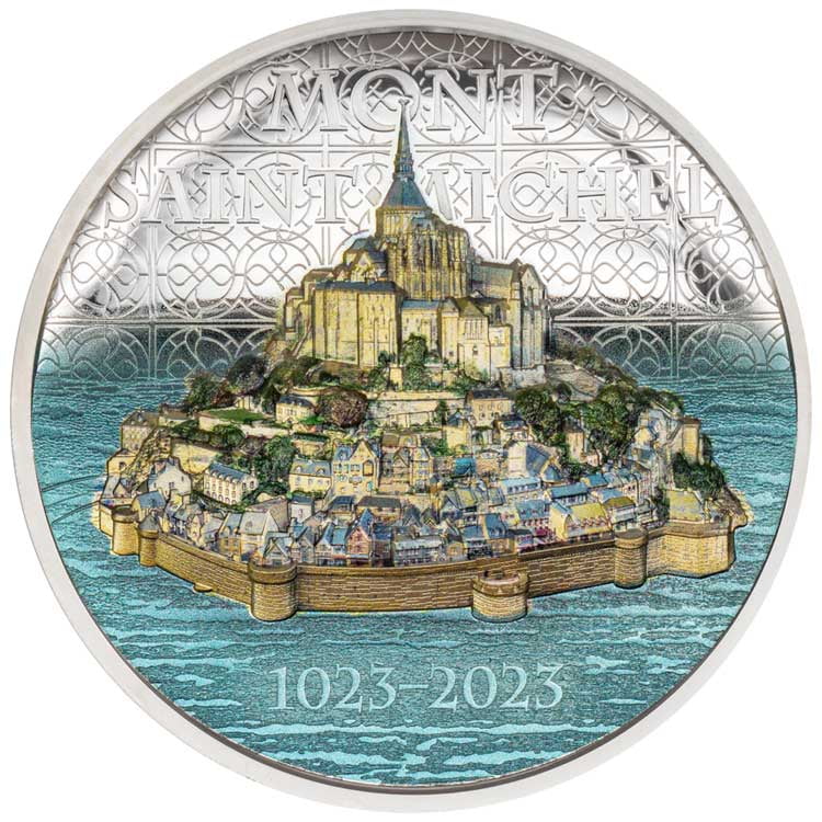 2023 CIT Mont Saint Michel 2 oz Ultra High Relief Proof Silver Coin ...