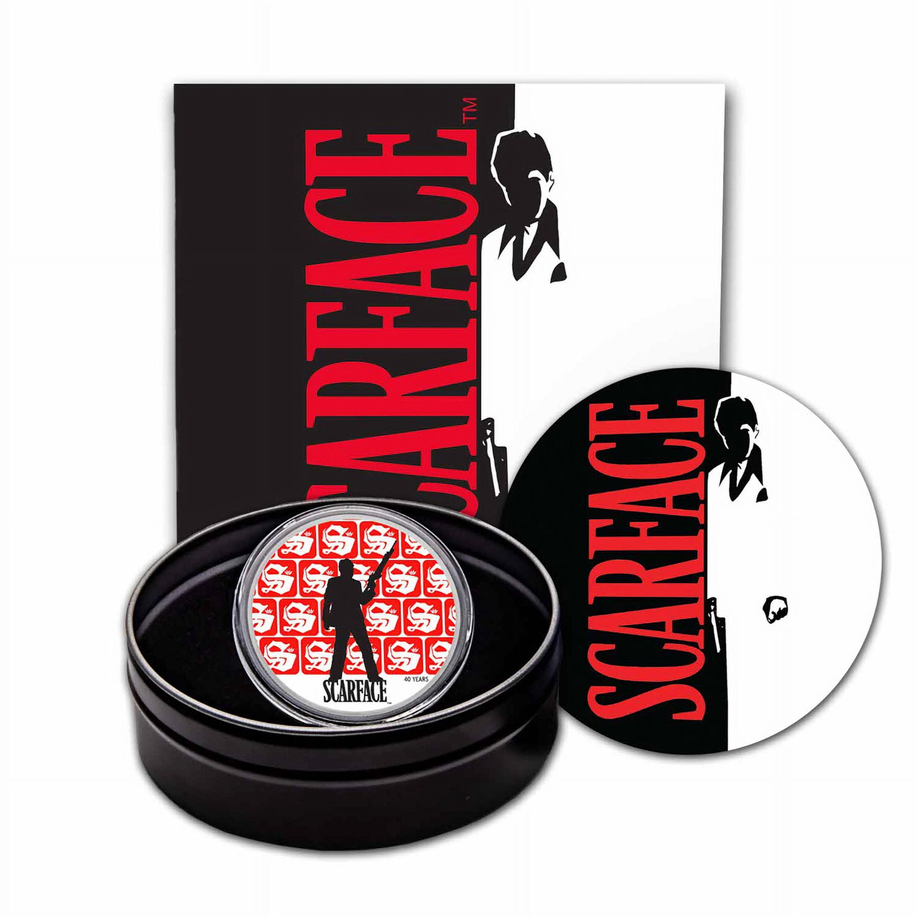 Scarface 2023 Chad 1 oz Silver Colorized Proof Coin, 40th Anniversary, 5000 Franc - Walmart.com