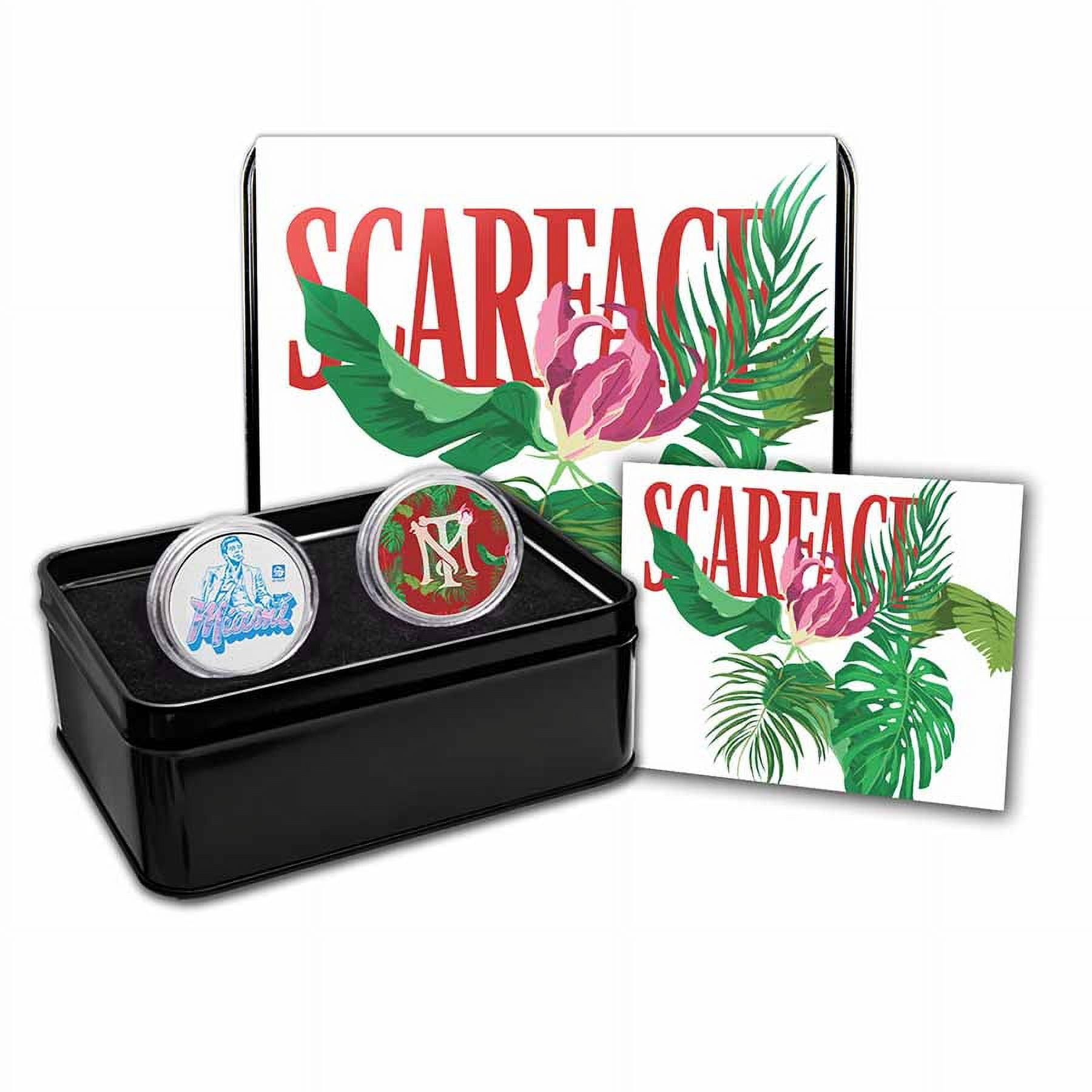 2023 Chad 1 oz Silver Colorized Scarface Miami 2-Coin Set - Walmart.com
