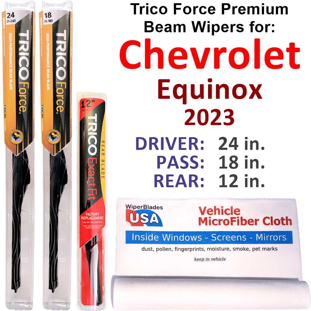 2023 Chevrolet Equinox Performance Beam Wipers (Set of 3) w/Rear Wiper ...