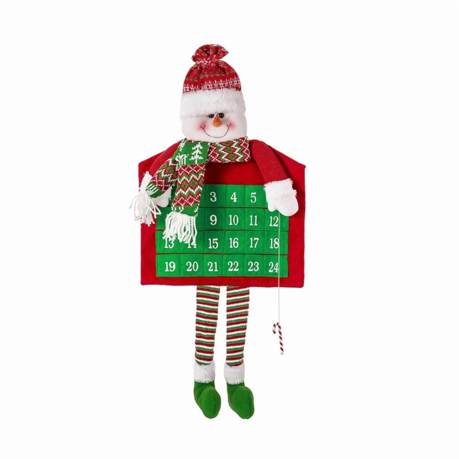 2023 Christmas Countdown Calendar Nonwoven Fabric Party Holiday Hanging ...