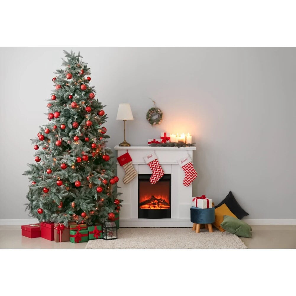 2023 Christmas Tree Photography Backdrop Fireplace Gifts Background ...