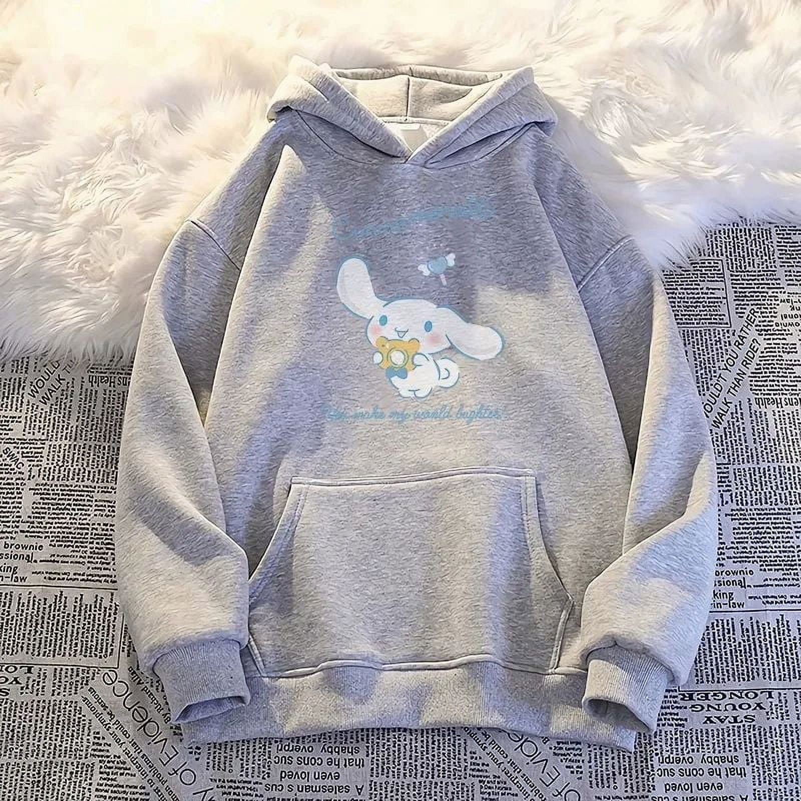 2023 Cinnamoroll Sanrio Kawaii Anime Thick Shirt Clothes Girly Heart ...