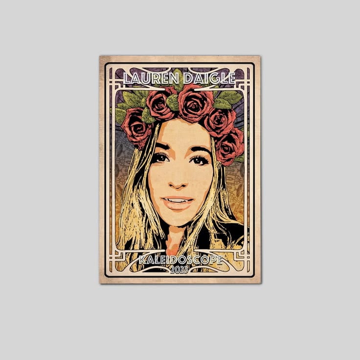 2023 Concert Show Poster Lauren Daigle Kaleidoscope Poster Size 24''x36 ...