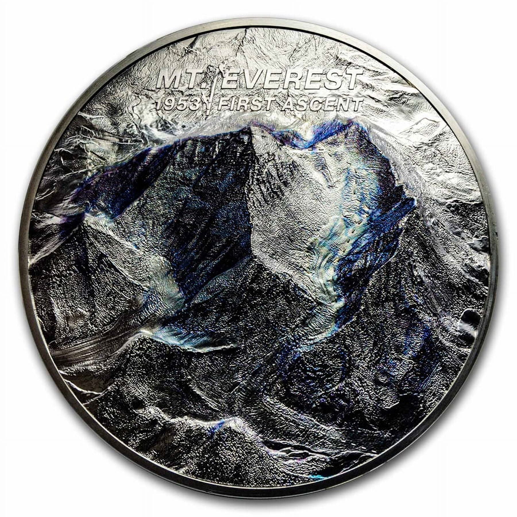 2023 Cook Islands 1 kilo Silver Proof Mt. Everest First Ascent ...