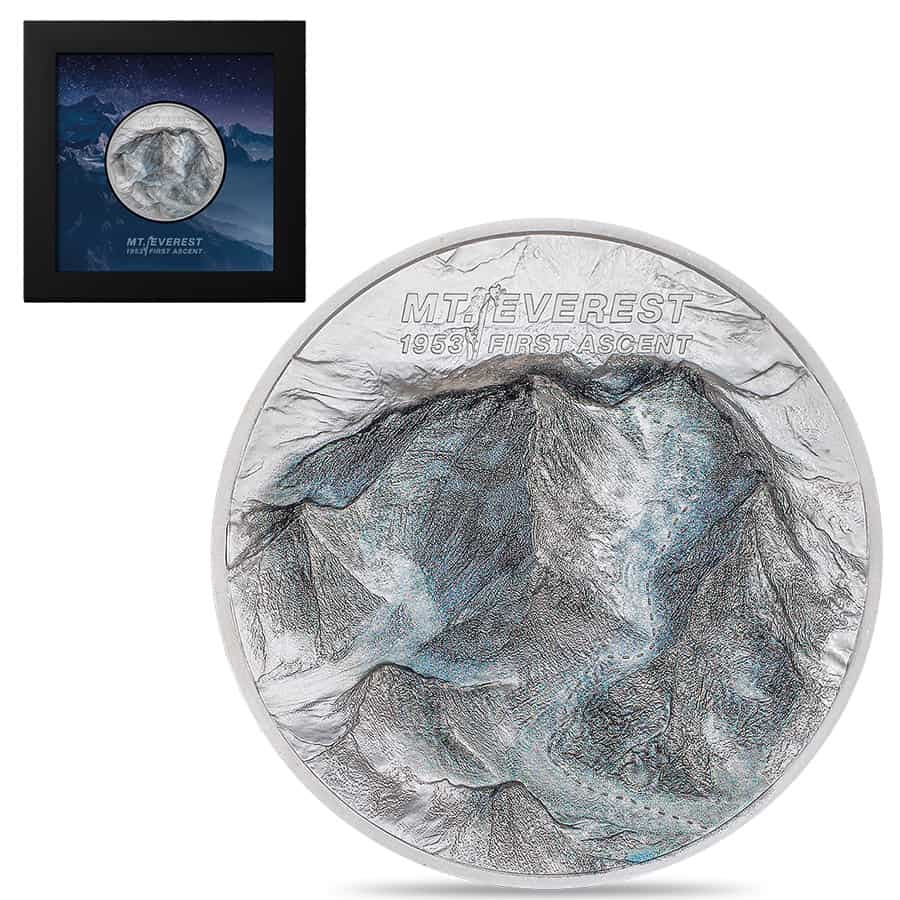 2023 Cook Islands 2 oz Silver Mt. Everest First Ascent Coin - Walmart.com