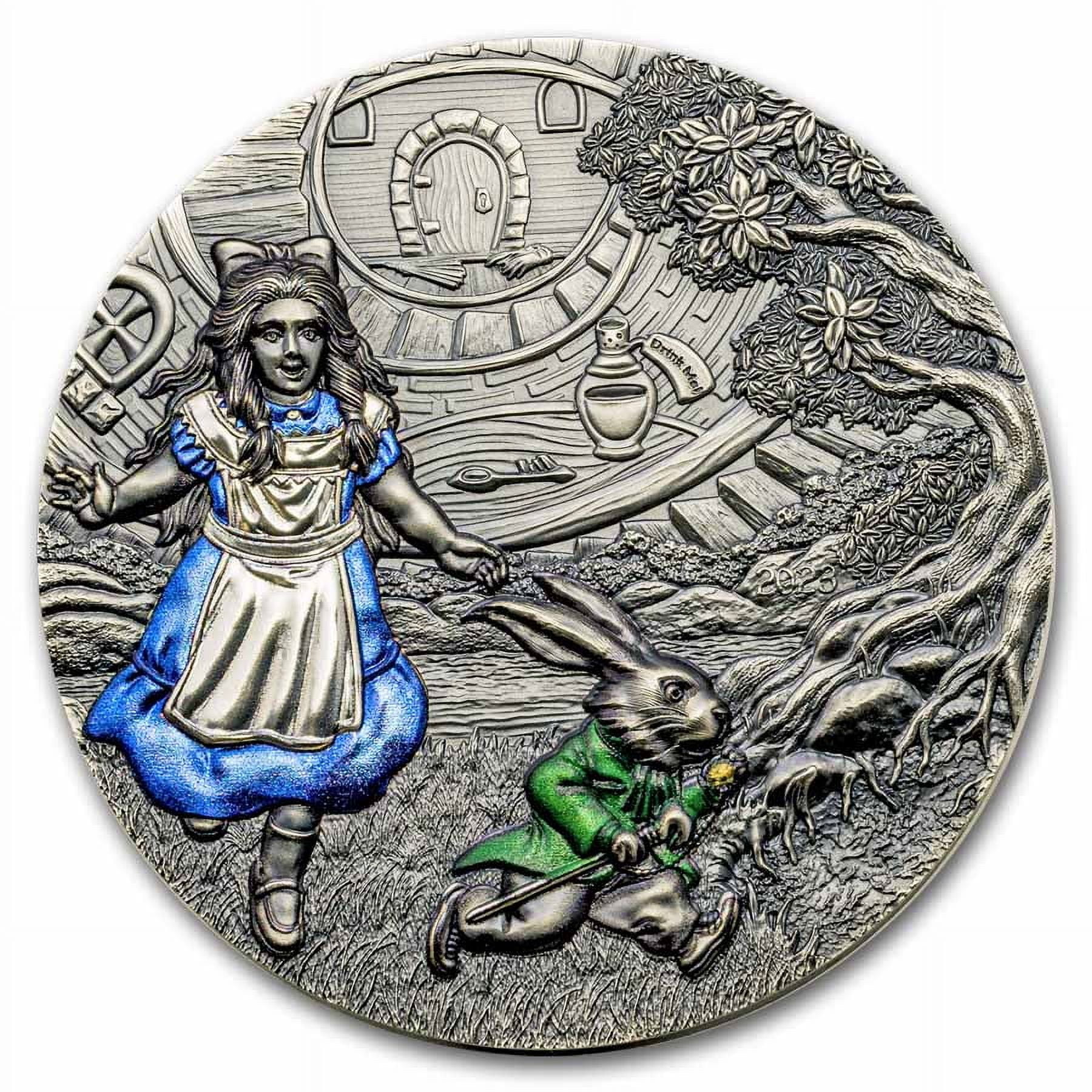 2023 Cook Islands 3 oz Silver Fairy Tales: Alice in Wonderland ...