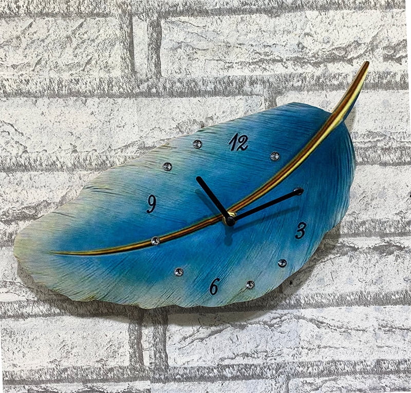2023 Creative Fashion Wall Clocks Retro Nordic Wooden Leaves Shape Wall ...