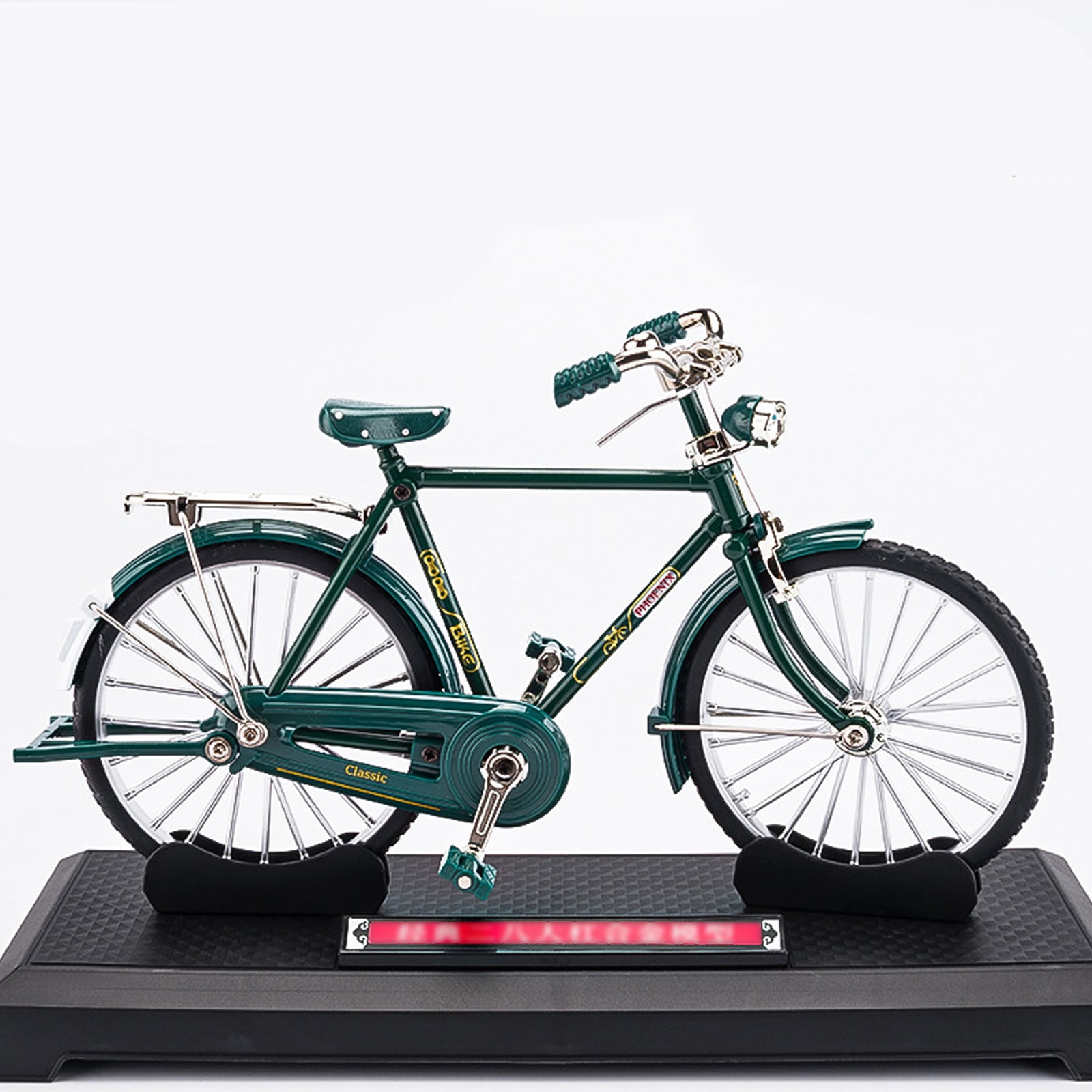2023 DIY Retro Bicycle Model Ornament for Kids, 1:10 Simulation Mini ...