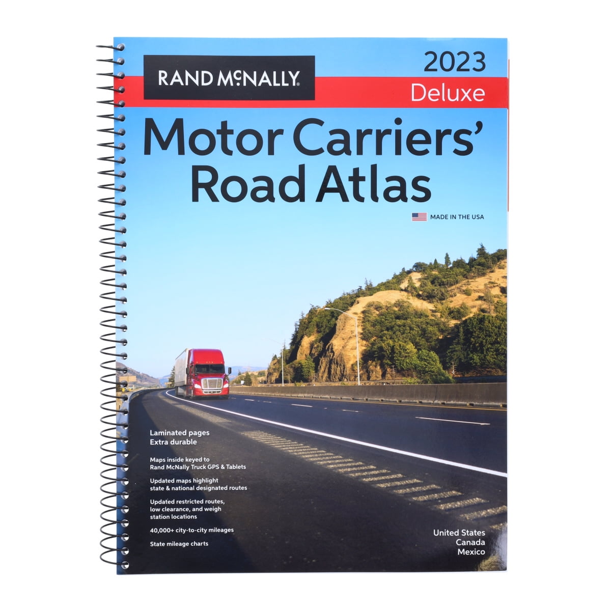 Rand Mcnally 2023 Deluxe Motor Carrier Road Atlas for USA - Walmart.com