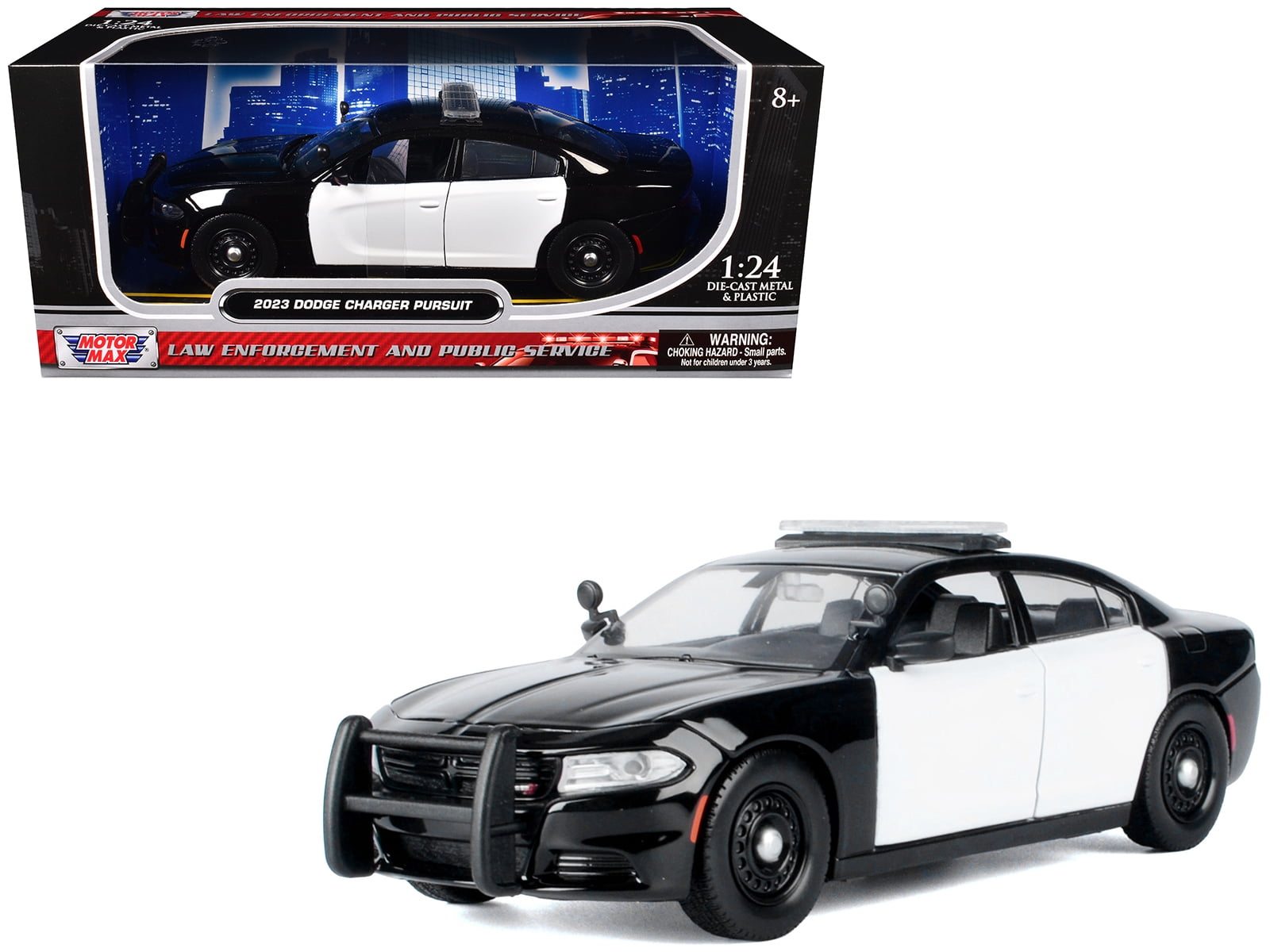 2023 Dodge Charger Pursuit Police Car Black and White "Law Enforcement ...
