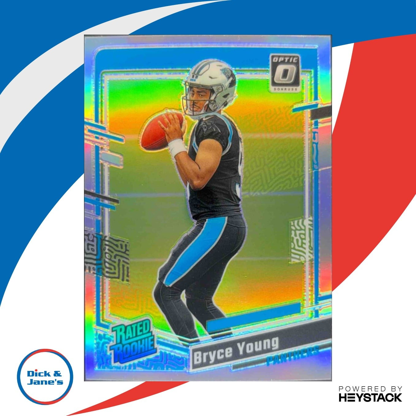 2023 Donruss Optic Bryce Young Holo Silver Prizm #213 RC Rated Rookie ...