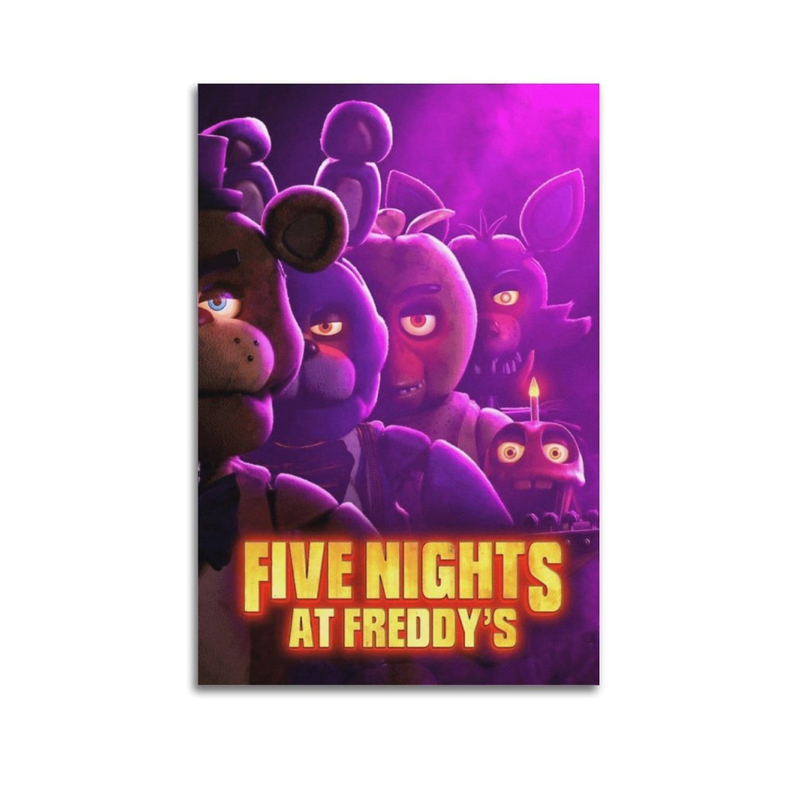 2023 FNAF Movie Poster Painting Vintage Poster Picture Print Wall Art ...