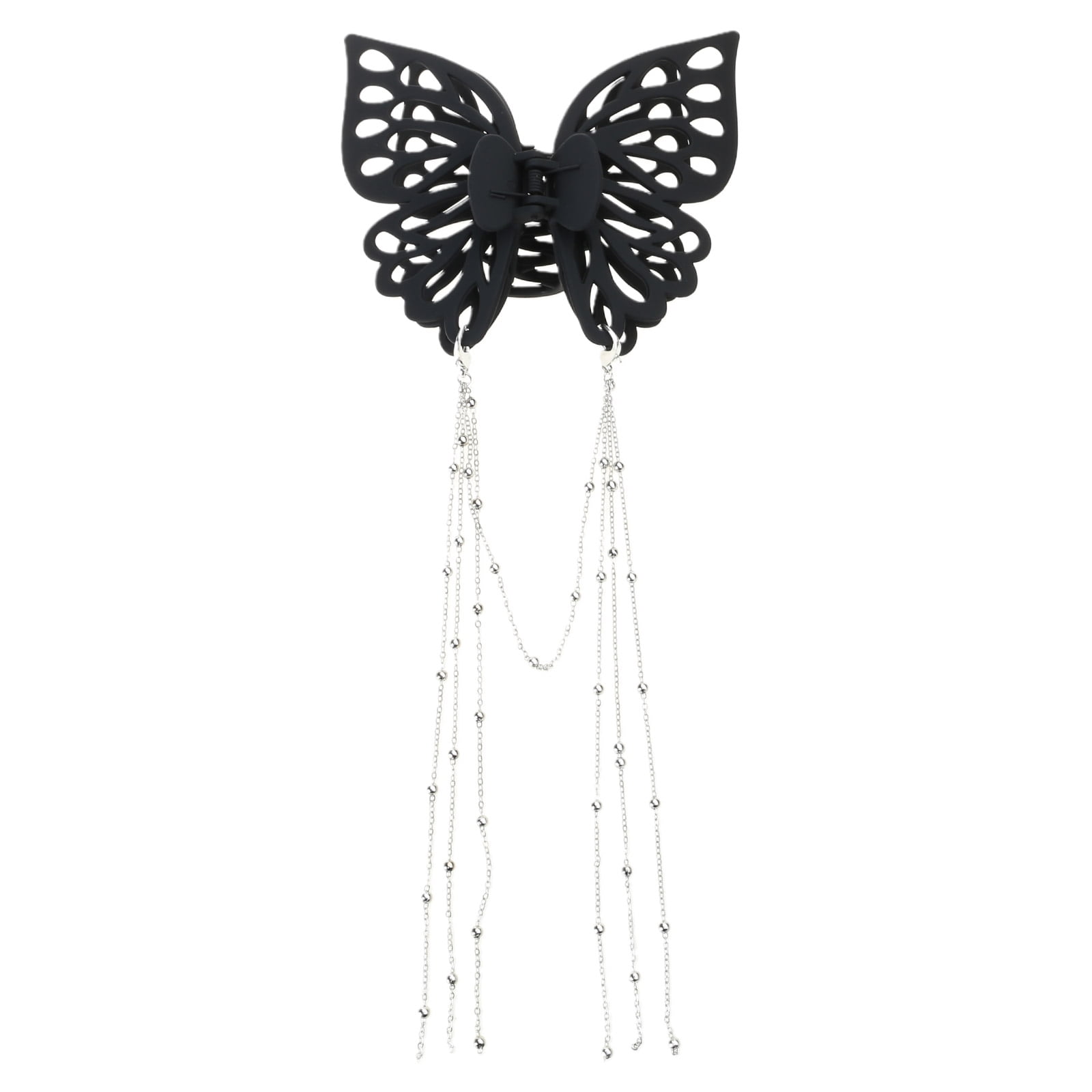 2023 Female Butterfly Tassels Hair Clip Korean Simple Ponytail Clamp ...