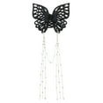 2023 Female Butterfly Tassels Hair Clip Korean Simple Ponytail Clamp ...
