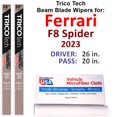 2023 Ferrari F8 Spider Beam Blade Wipers (Set of 2) - Walmart.com