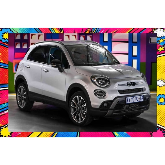 2023 Fiat 500X Cross ZA - Pop Art Edition | 24x36 Inch Laminated Poster ...