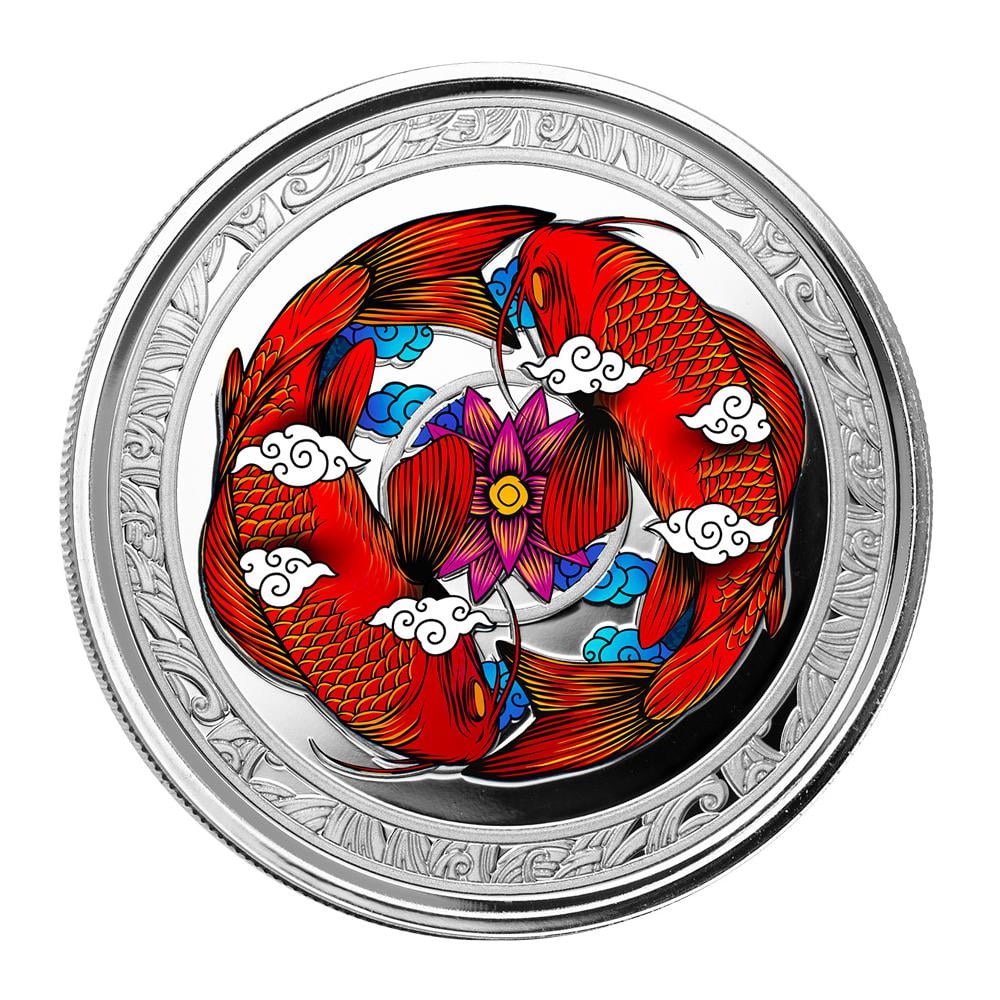 2023 Fiji Koi Fish 1 oz Proof Silver Coin - Walmart.com