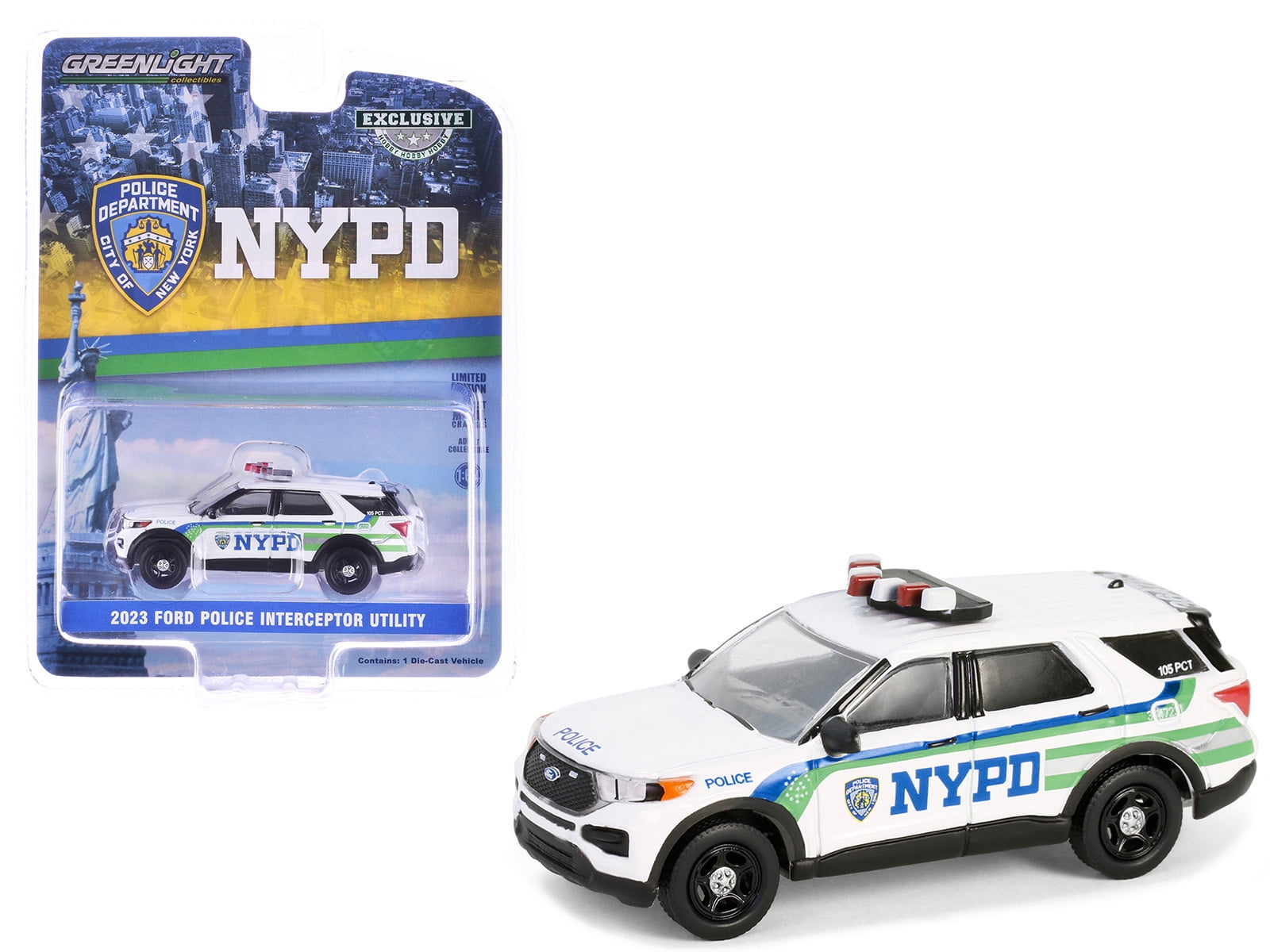 2023 Ford Police Interceptor Utility "NYPD" White with Blue and Green ...