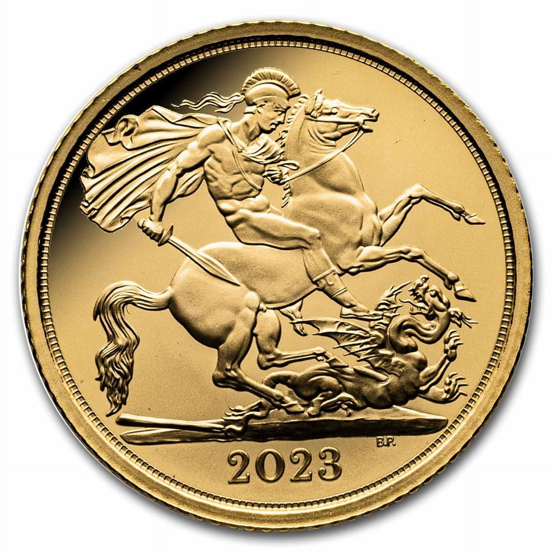 2023 GB The Coronation of His Majesty Gold 1/2 Sovereign Prf Coin ...