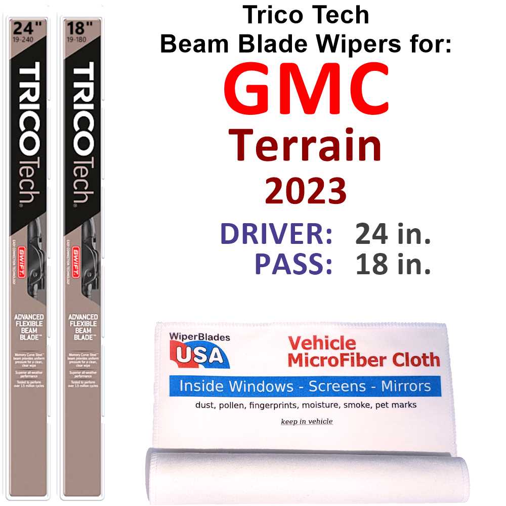 2023 GMC Terrain Beam Blade Wipers (Set of 2) - Walmart.com
