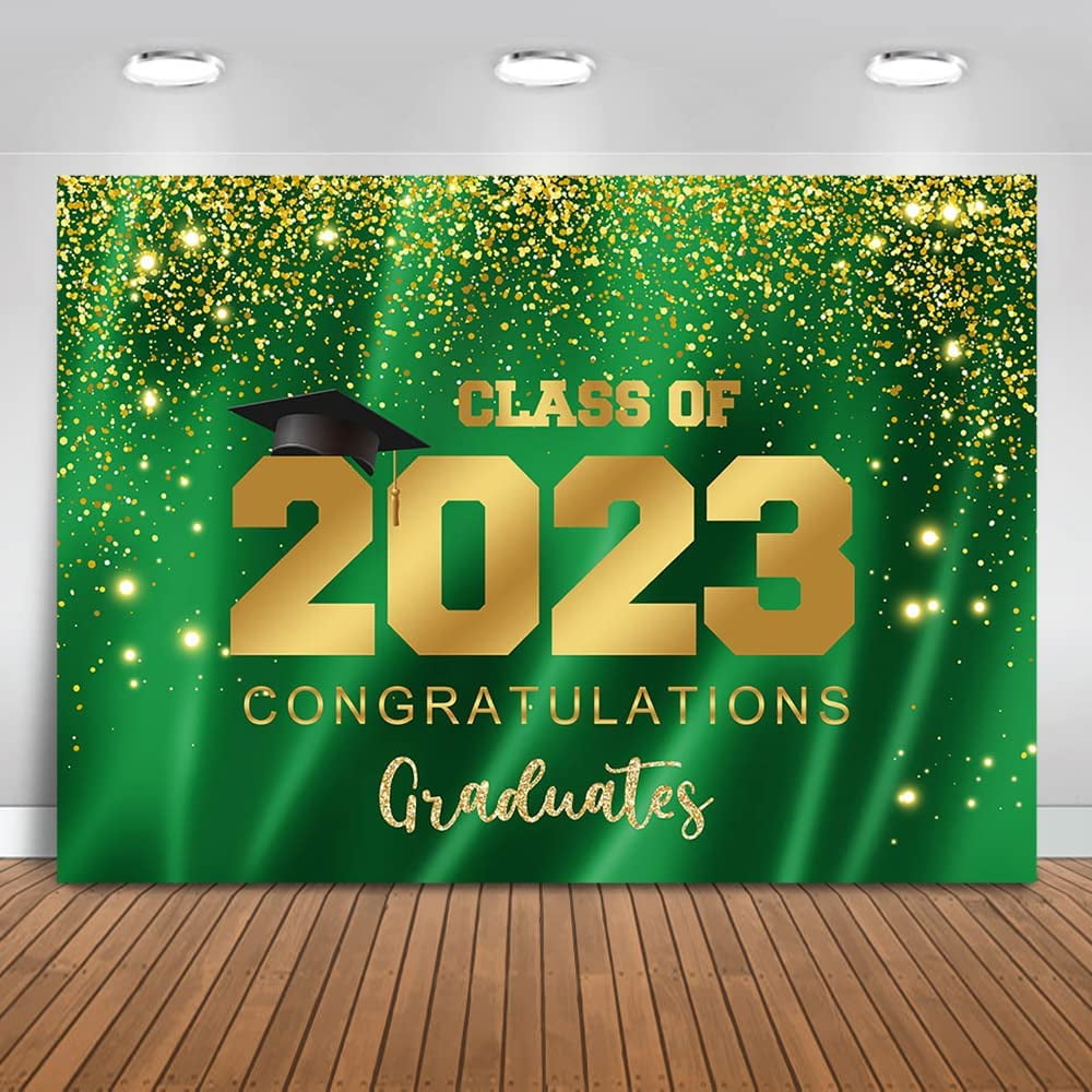 Graduation Background Green
