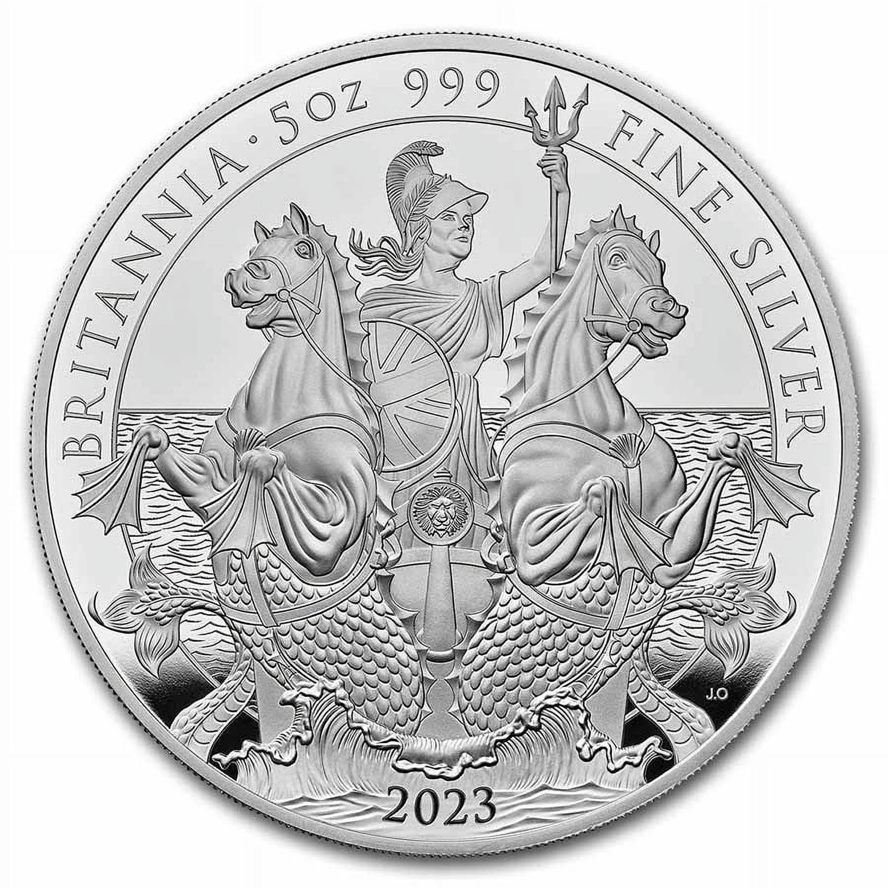 2023 Great Britain 5 oz Proof Silver Britannia (w/ Box & COA) - Walmart.com