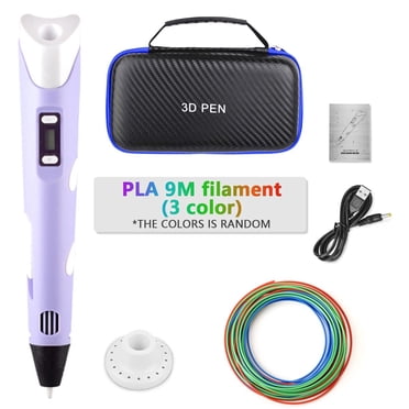 SCRIB3D P1 3D Pen - ABS & PLA Compatible, Includes 3 Colors, Stencil ...