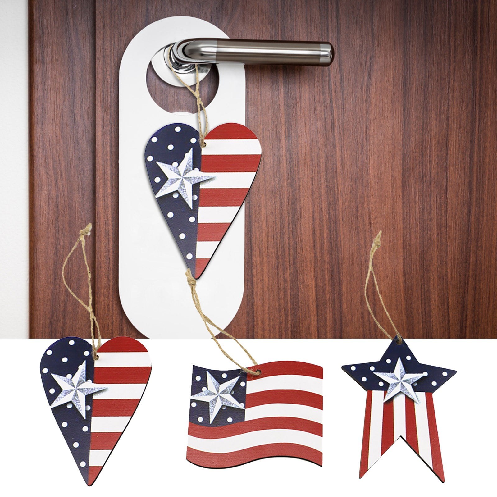 2023 Independence Day Decorations Botrong Independence Day Wood ...