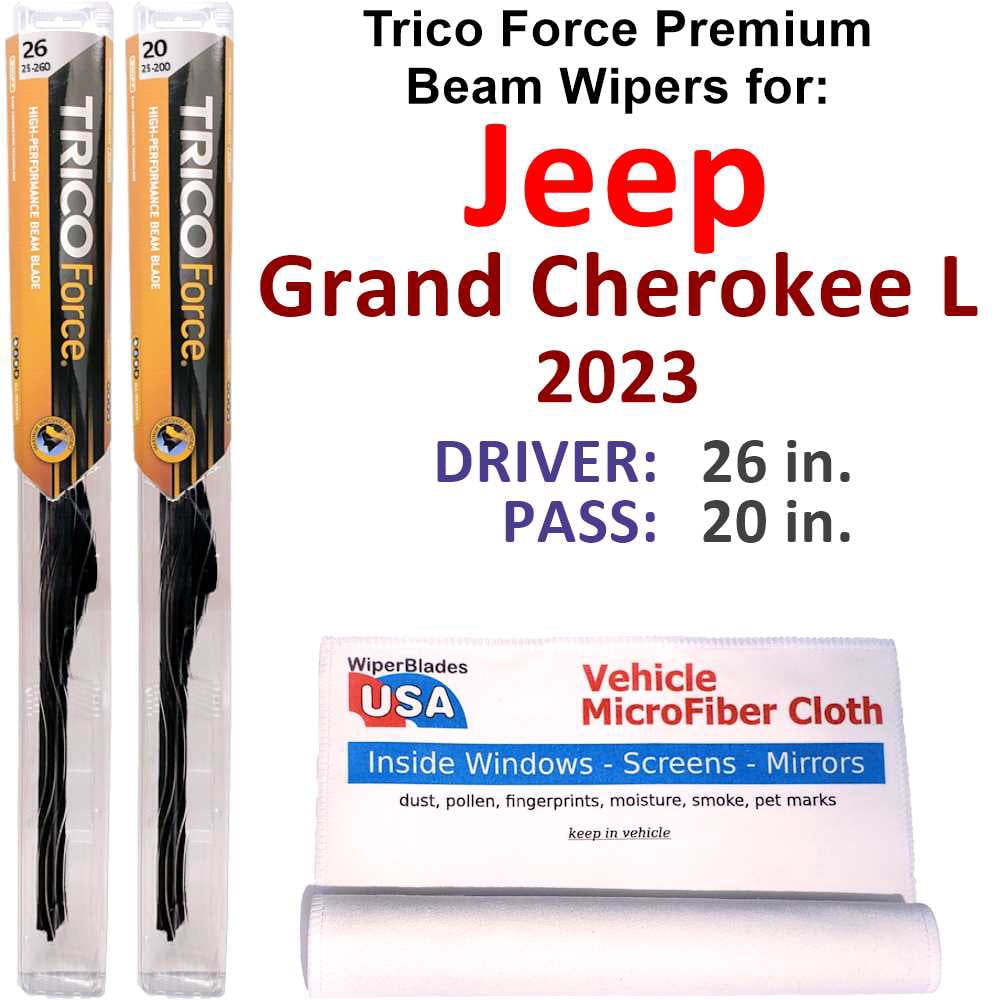 2023 Jeep Grand Cherokee L Performance Beam Wipers (Set of 2) - Walmart.com