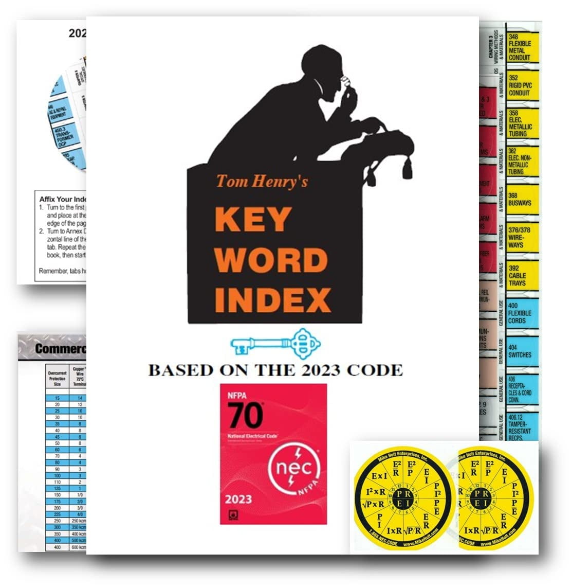 2023 Key Word Index, NEC EZ Index Tabs (Color Coded), 2 Ohm's Law ...