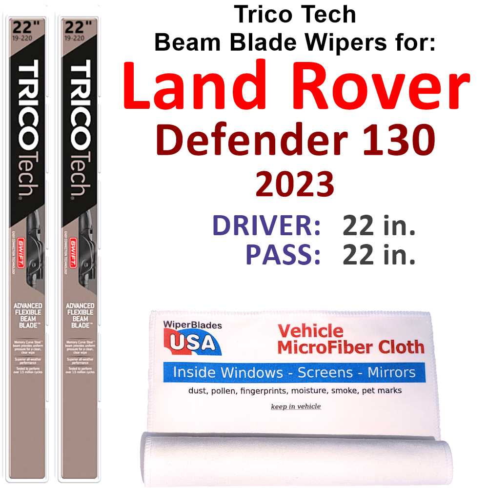 2023 Land Rover Defender 130 Beam Blade Wipers (Set of 2) - Walmart.com