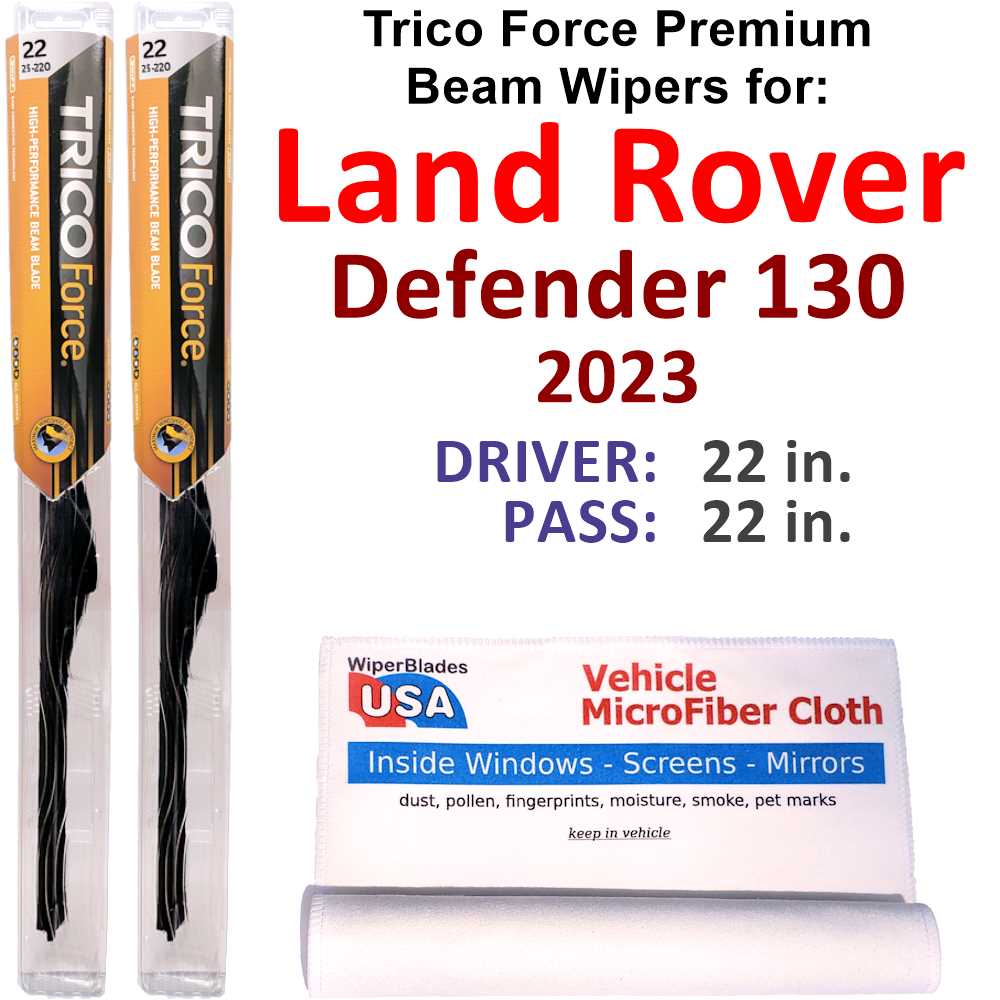 2023 Land Rover Defender 130 Performance Beam Wipers (Set of 2 ...