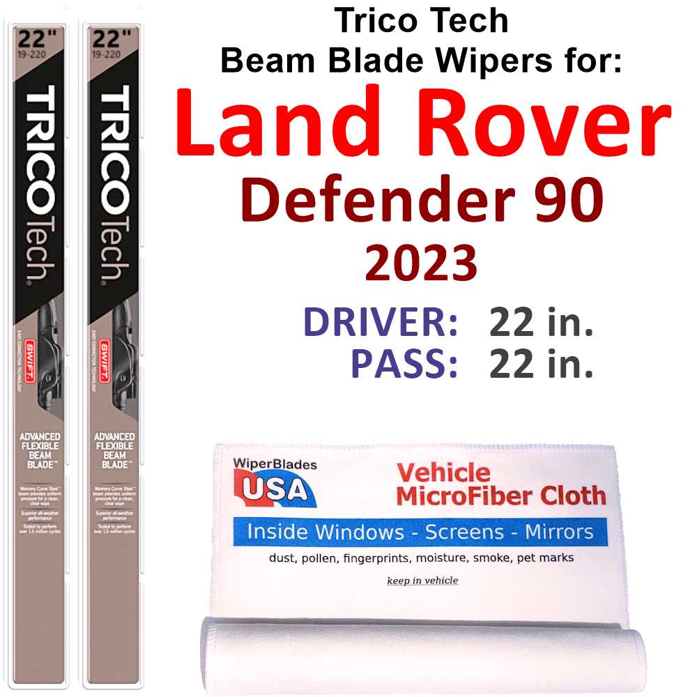 2023 Land Rover Defender 90 Beam Blade Wipers (Set of 2) - Walmart.com