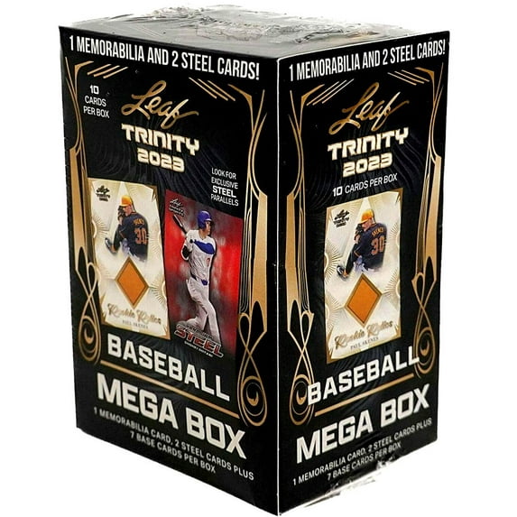 MLB Leaf 2023 Trinity Baseball Trading Card MEGA Box (1 Memorabilia ...