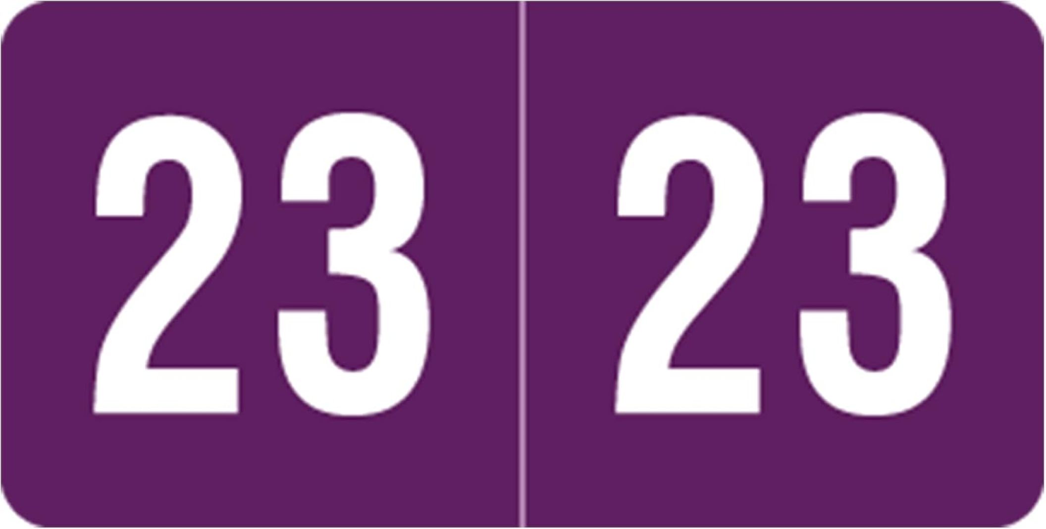 2023 MINI Year Stickers, Purple, Compatible with Smead ETS Series, YZSP ...