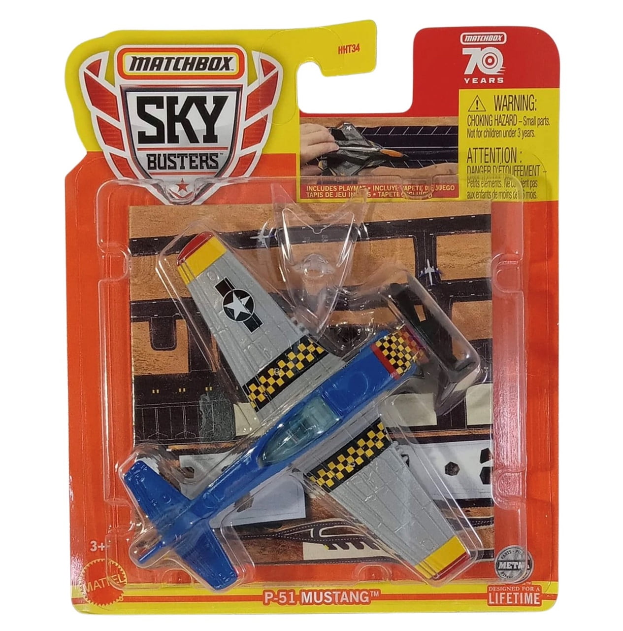 Matchbox Skybusters P-51 Mustang 1:64 Scale Diecast Aircraft ...