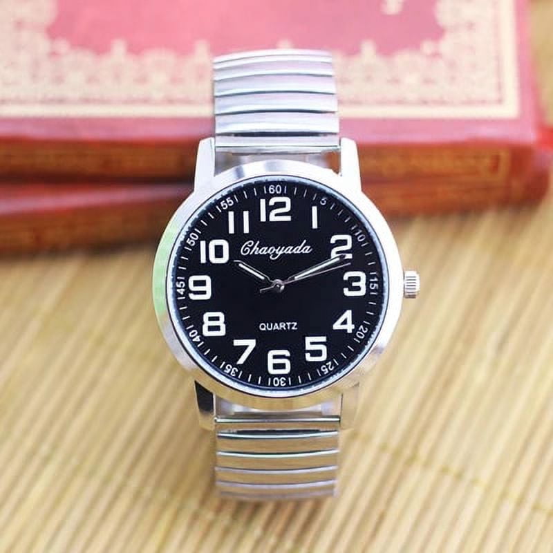 2023 Men Women Couple Lovers Flexible Elastic Strap Quartz Watch Simple Stainless Steel ...