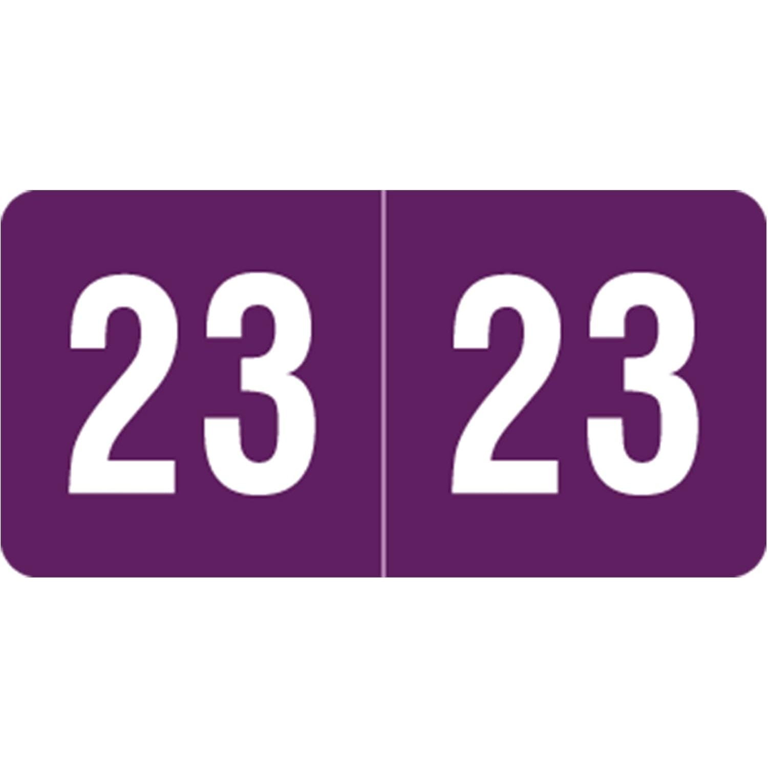 2023 Mini Year Stickers, Purple, Compatible with Smead ETS Series, ljcp ...
