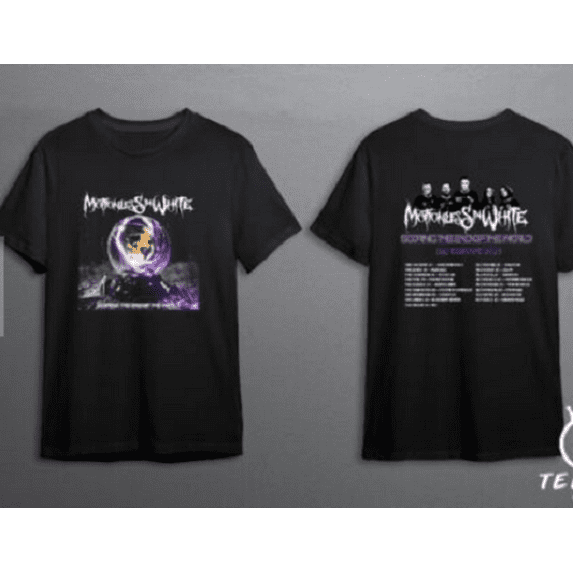 2023 Motionless In White Scoring The End Of The World Tour T-Shirt ...
