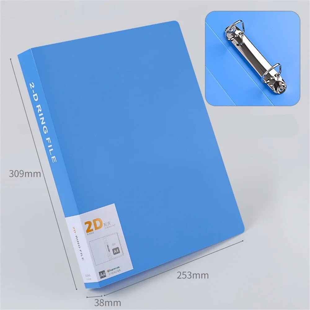 2023 NEW A4 4-hole D-type Clip Clip Blue PP Folder Perforated ...