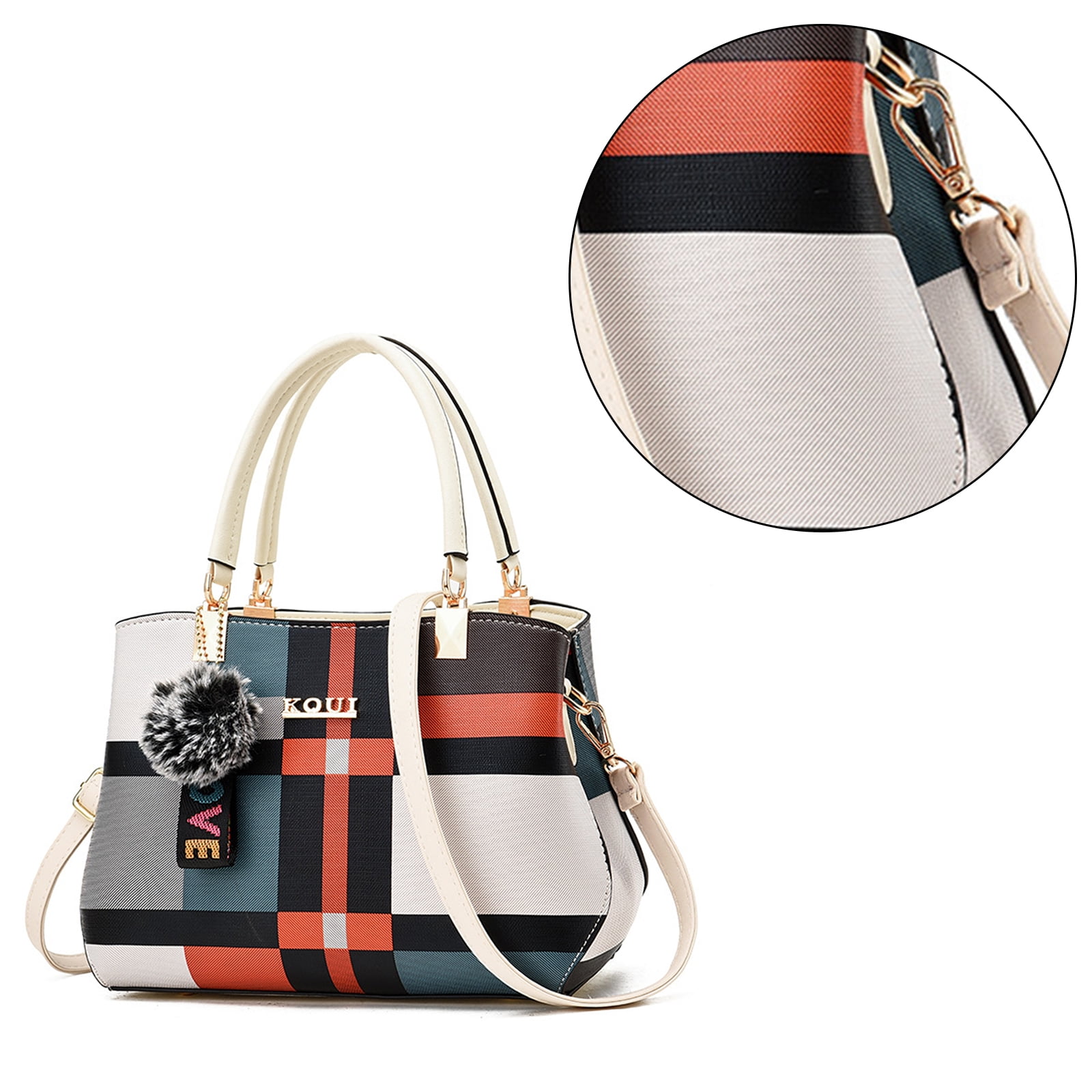 2023 NEW Messenger Bag Vintage Handbag Shoulder Bag with Hairball for ...
