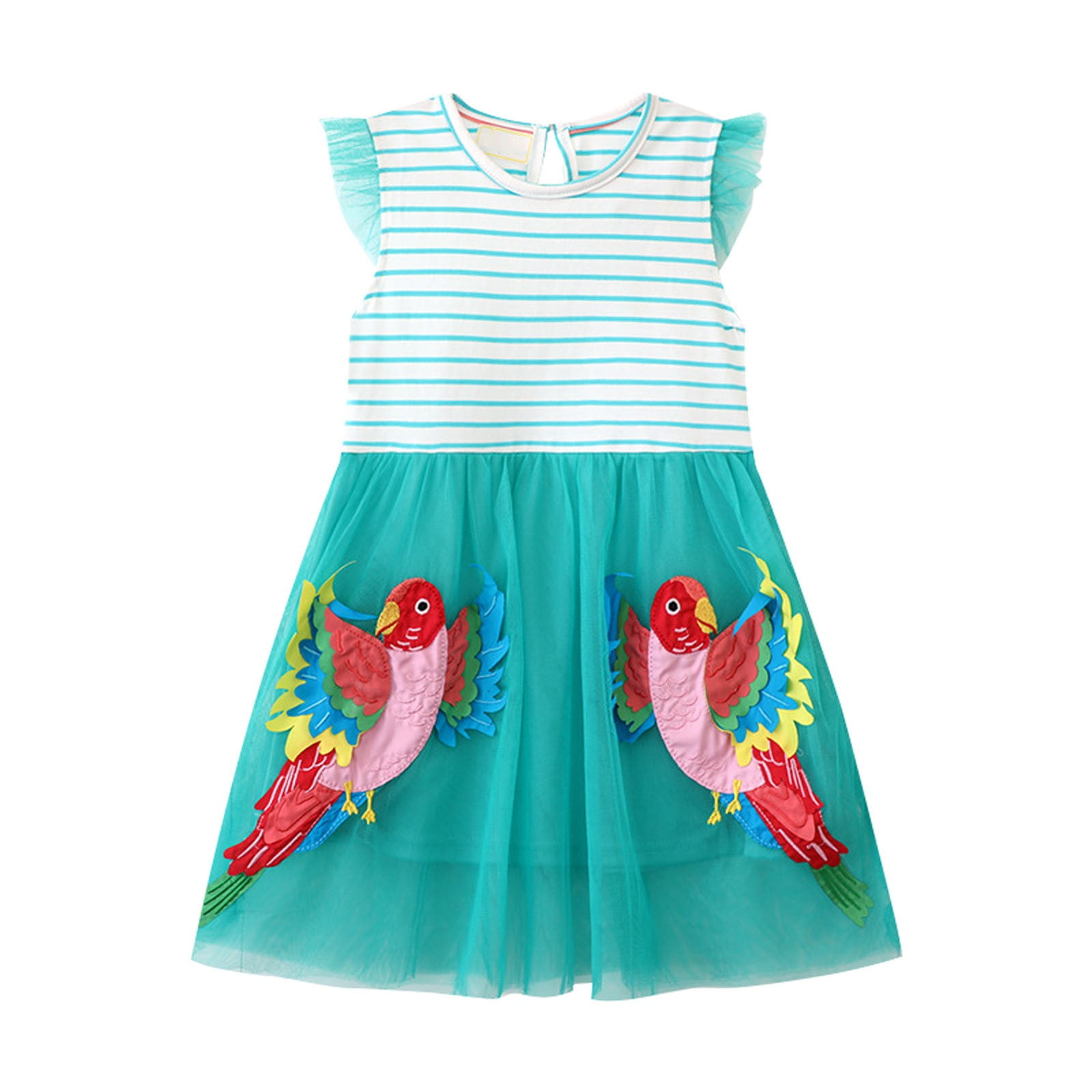 2023 New Children's Wear Cute Mesh Animal Pattern Girls Dress - Walmart.com