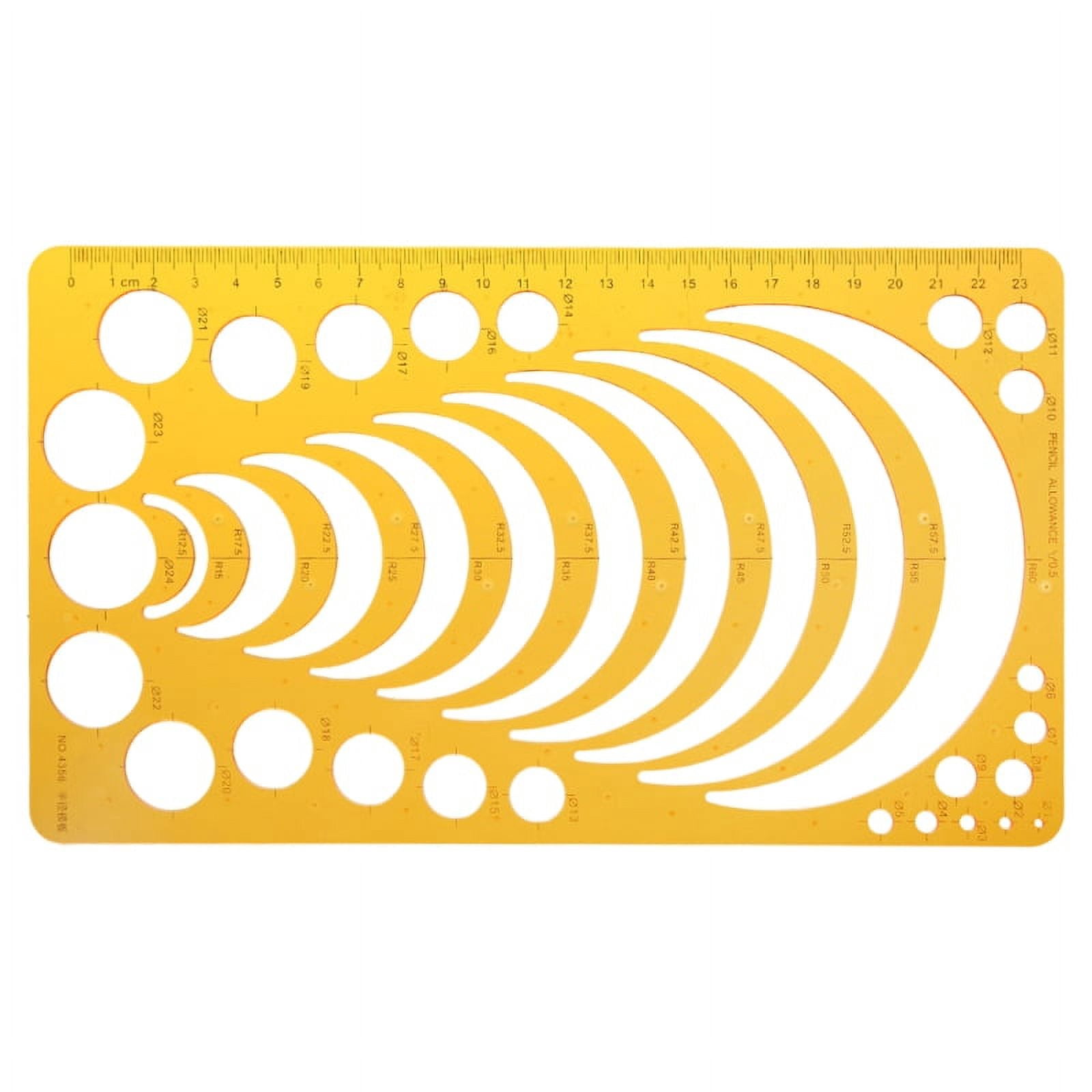 2023 New Durable Resin Military Drawing Template Drafting Ruler Stencil ...