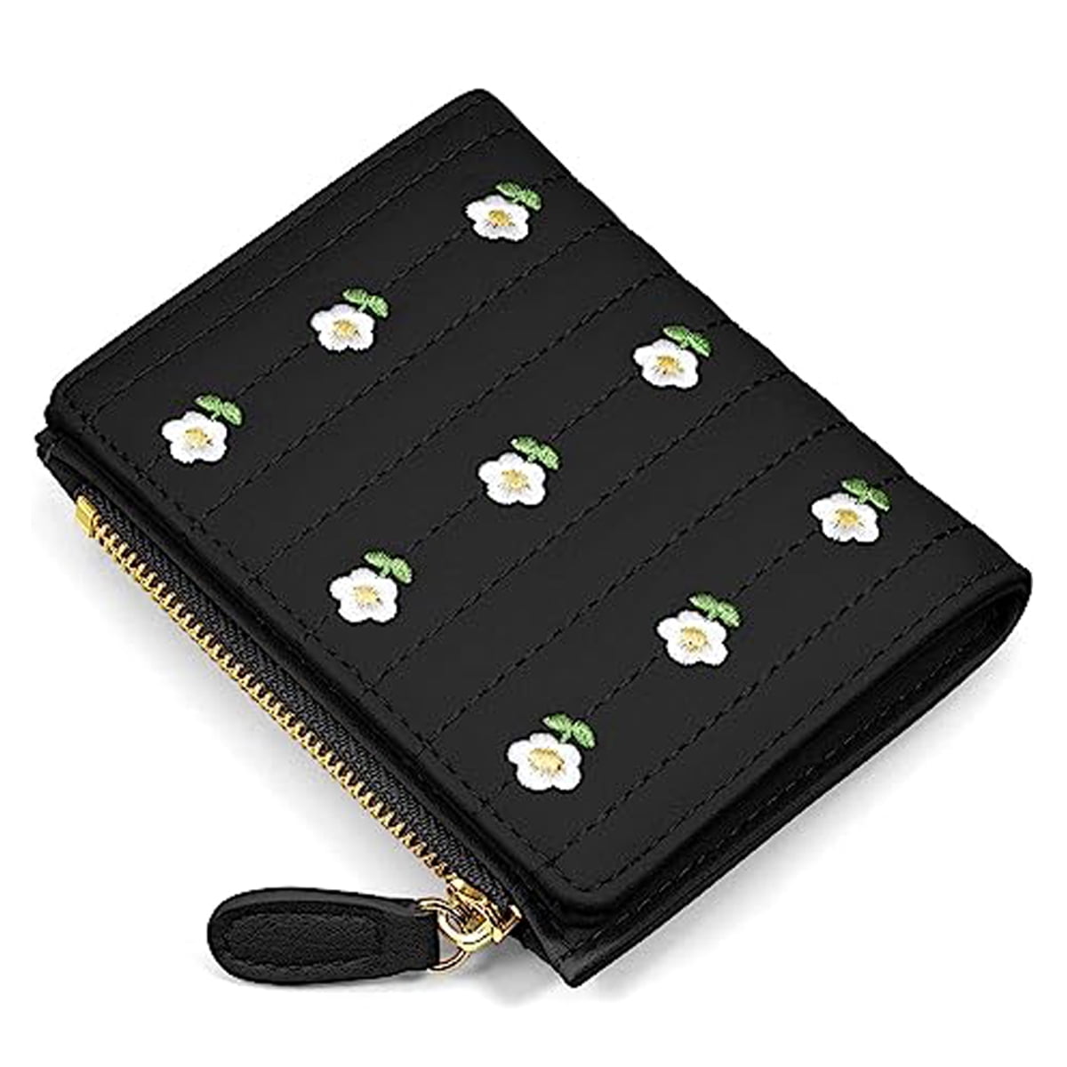 2023 New Flower Women Wallet PU Leather Small Wallet Cute Design Card ...