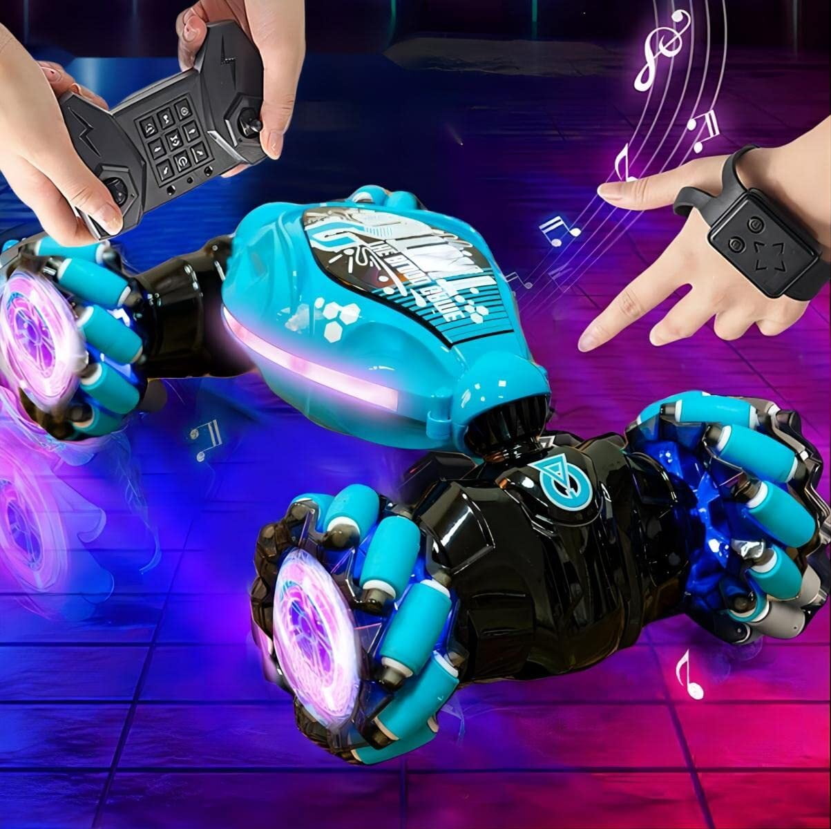 2023 New Gesture Sensing RC Stunt Car with Light & Music, Remote ...