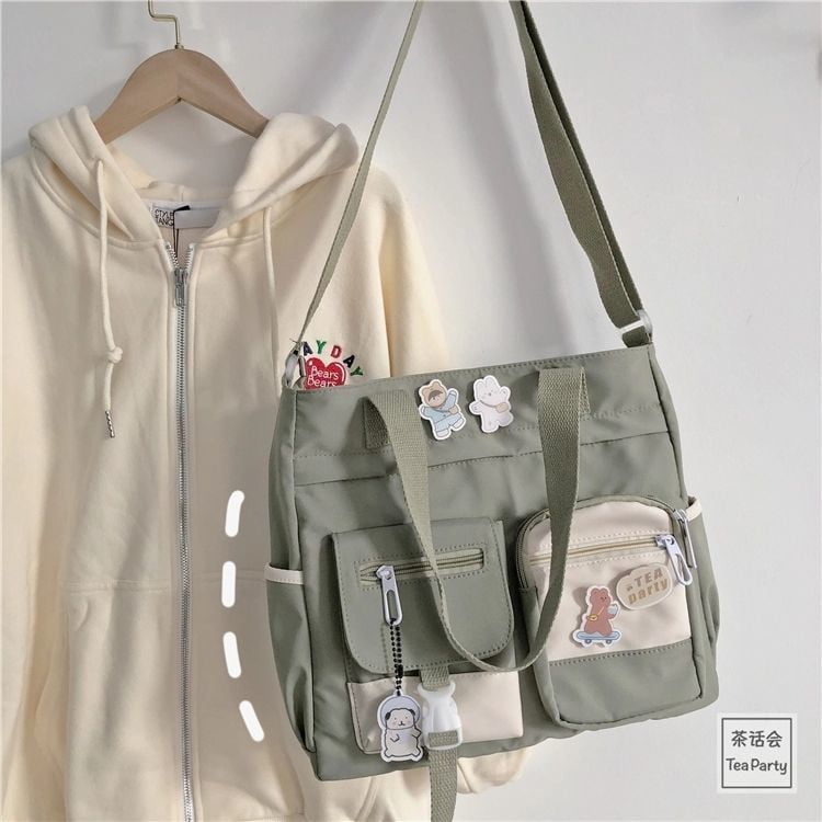 2023 New Large Capacity Canvas Bag Female Japanese Students Class ...