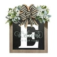 2023 New Last Name Year Round Front Door Wreath, 26 Letter Farmhouse ...