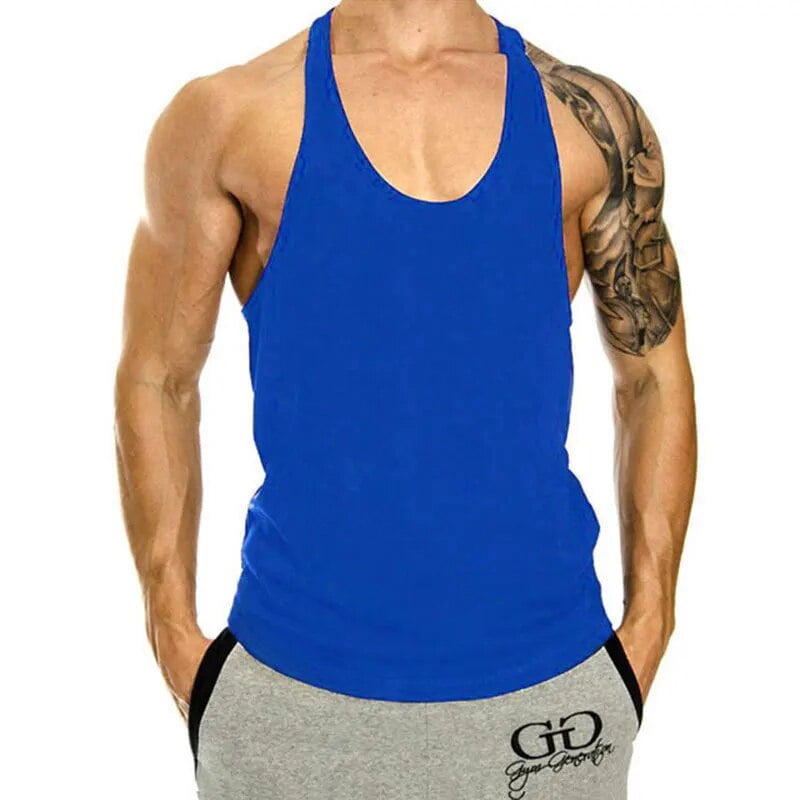 2023 New Mens Cotton Tank Tops Captain Shirt Gym Fitness Vest